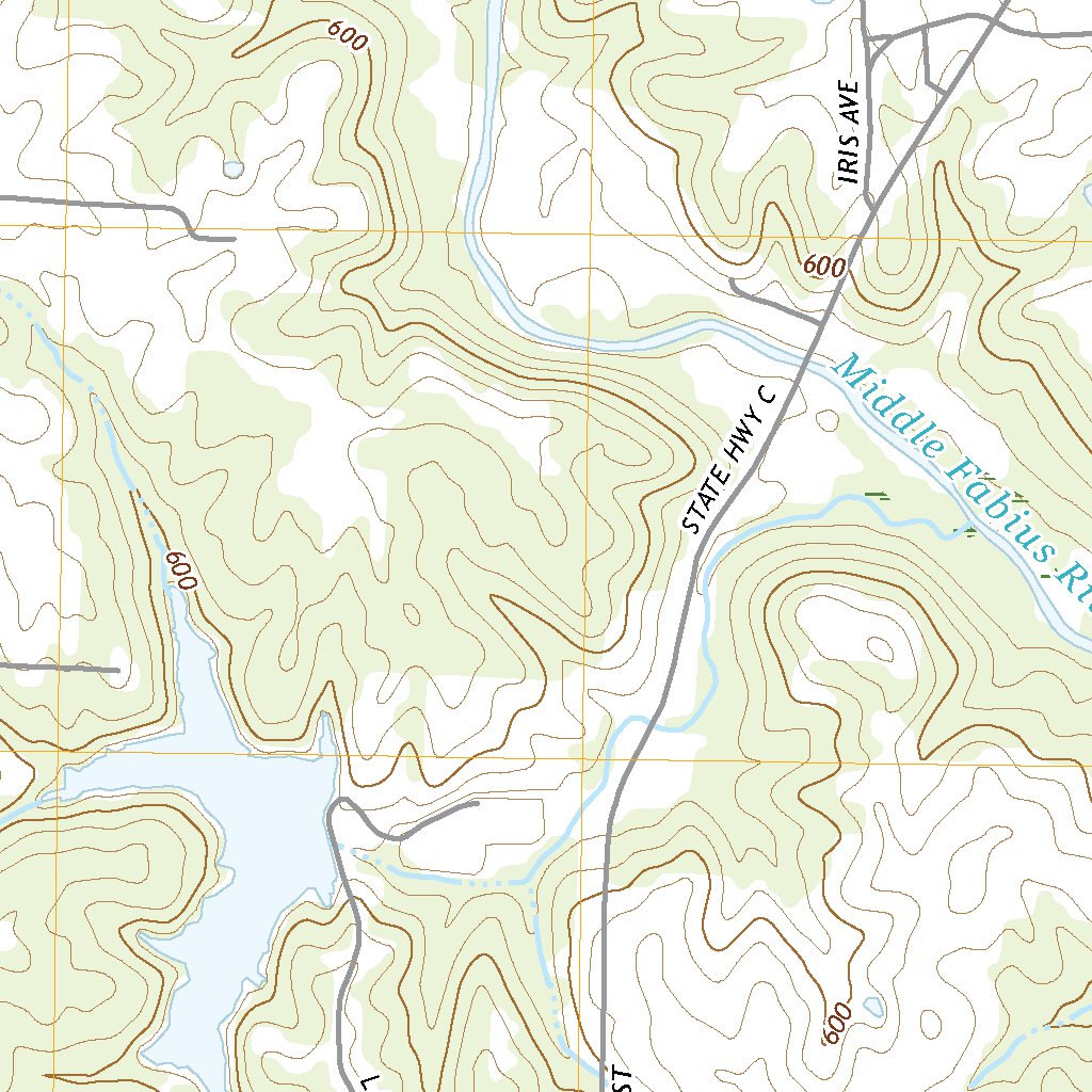 Monticello, MO (2021, 24000-Scale) Map by United States Geological ...