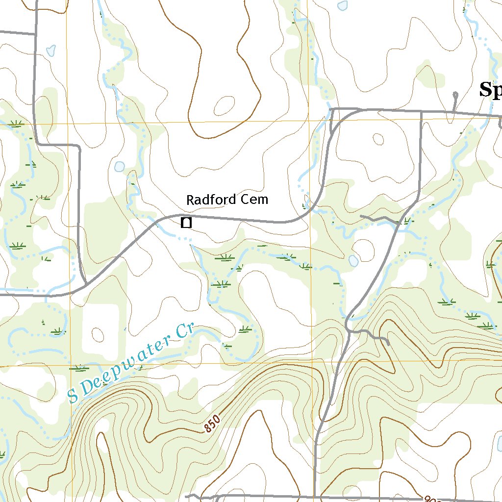 Spruce, MO (2021, 24000-Scale) Map by United States Geological Survey ...