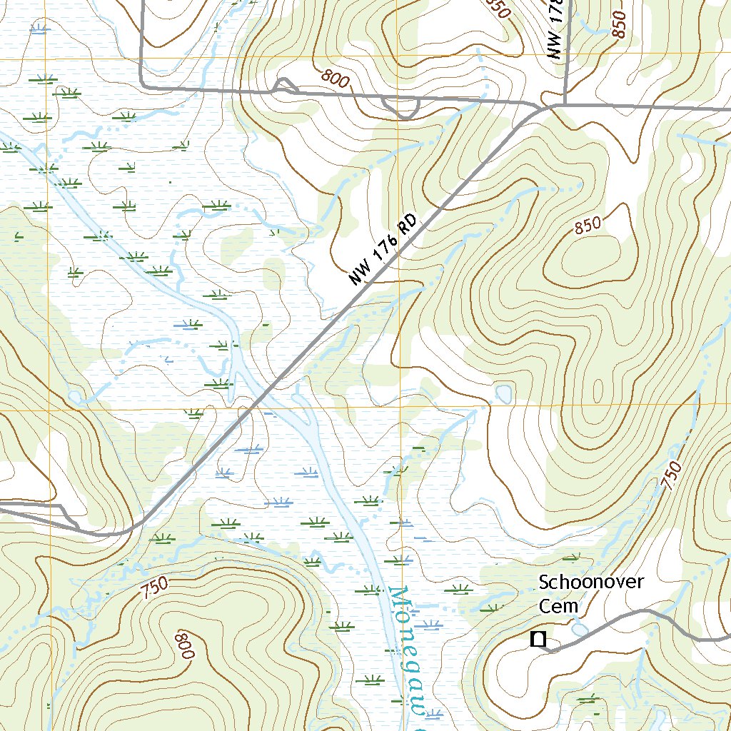 Taberville, MO (2021, 24000-Scale) Map by United States Geological ...