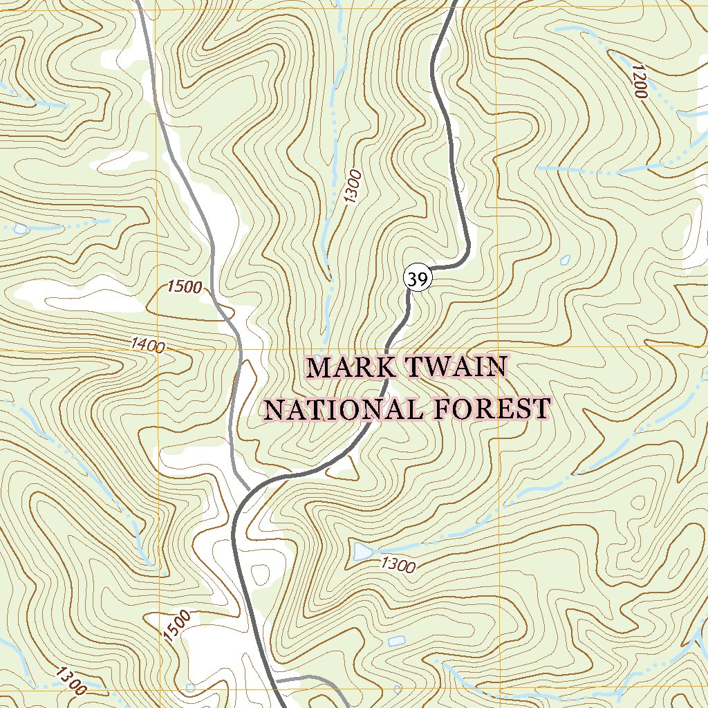Shell Knob, MO (2021, 24000-Scale) Map by United States Geological ...