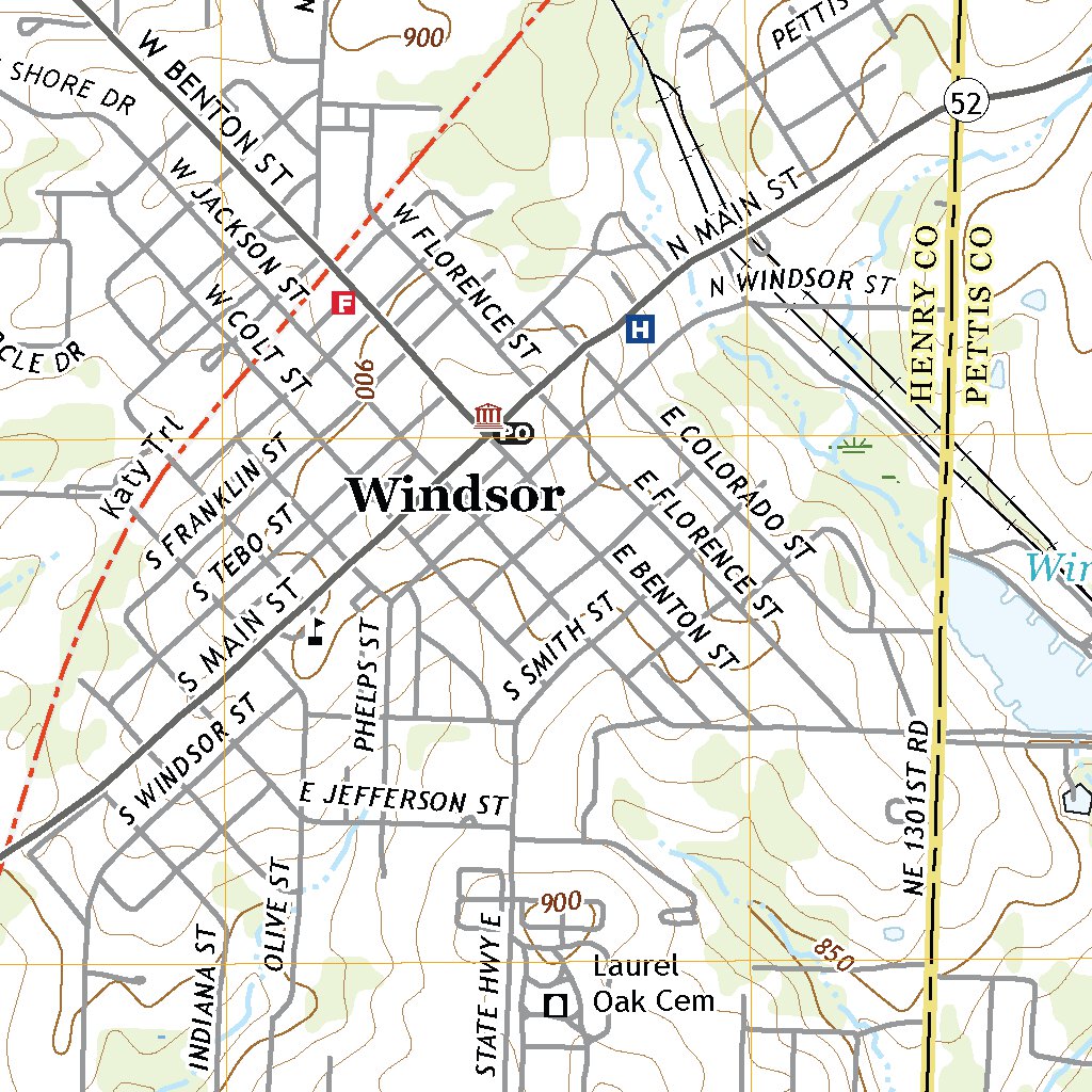 Windsor, MO (2021, 24000-Scale) Map by United States Geological Survey ...