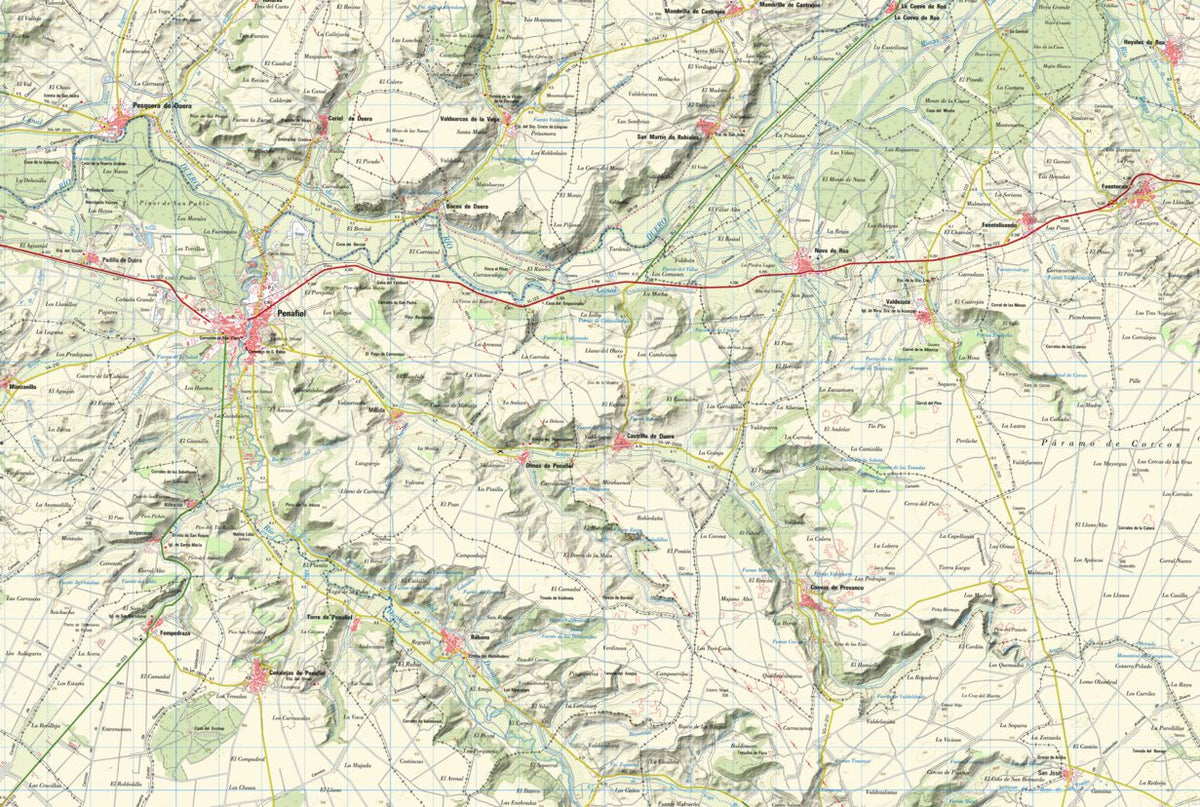 Peñafiel (0374) Map by Instituto Geografico Nacional de Espana | Avenza ...