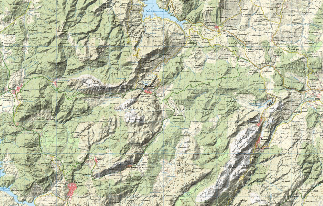 Ubrique (1050) Map by Instituto Geografico Nacional de Espana | Avenza Maps