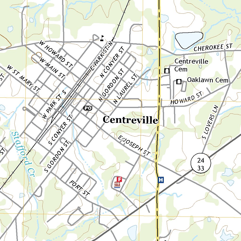 Centreville, MS (2021, 24000-Scale) Map by United States Geological ...