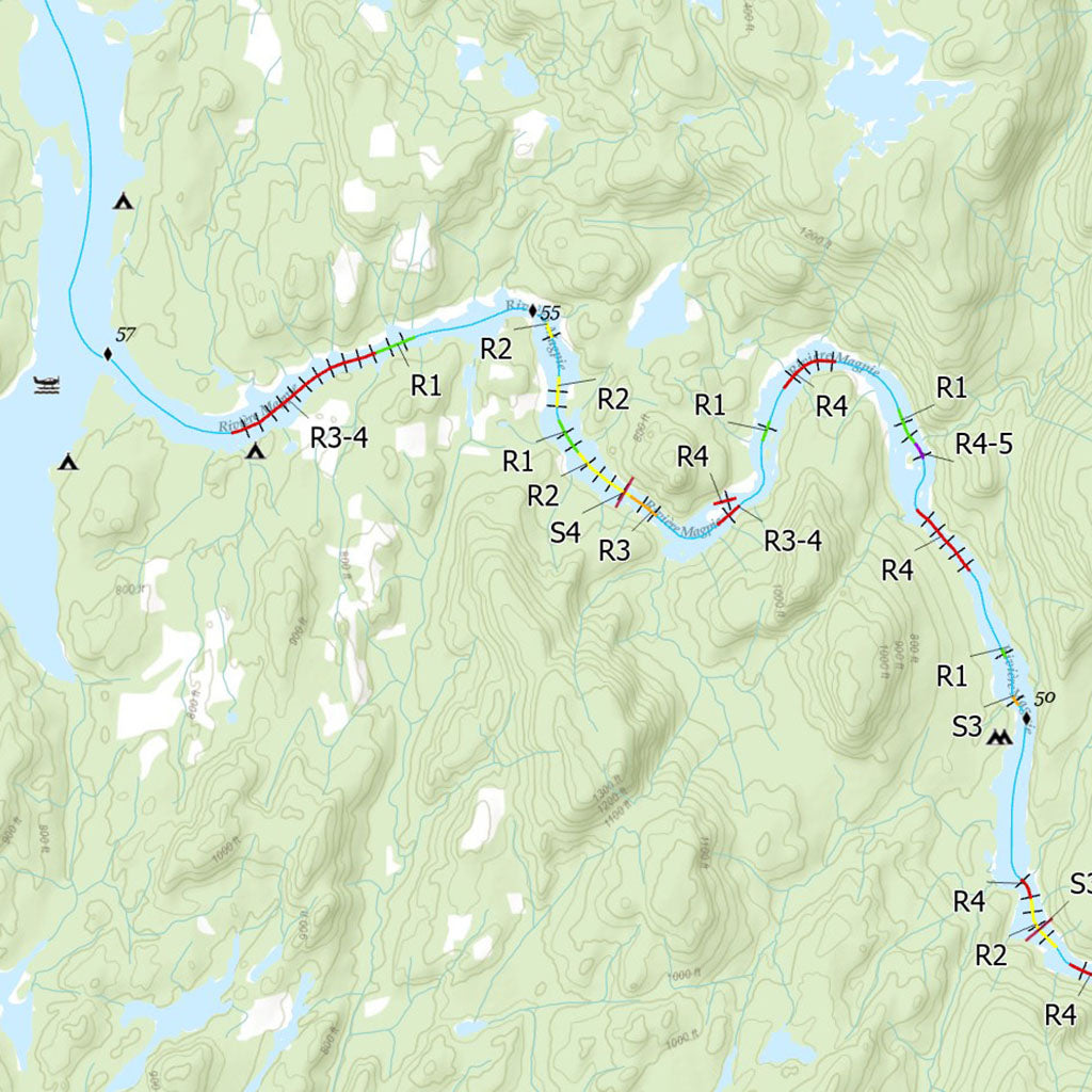 Rivière Magpie Map by Canot Kayak Quebec | Avenza Maps