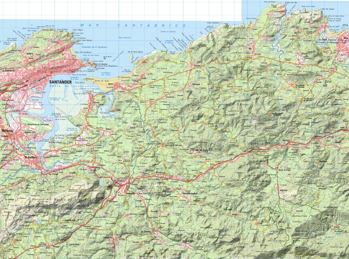 Santander (0035) Map by Instituto Geografico Nacional de Espana ...