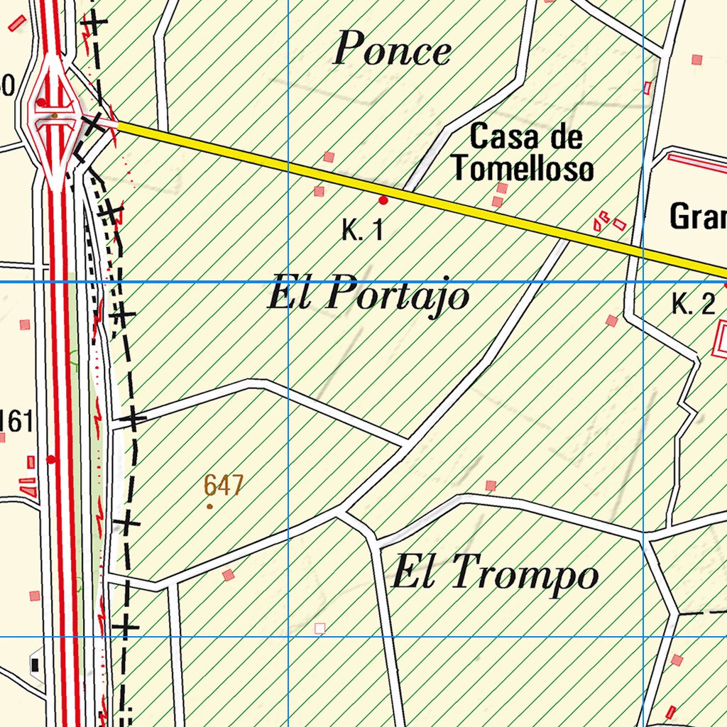 Llanos del Caudillo (0761) Map by Instituto Geografico Nacional de ...