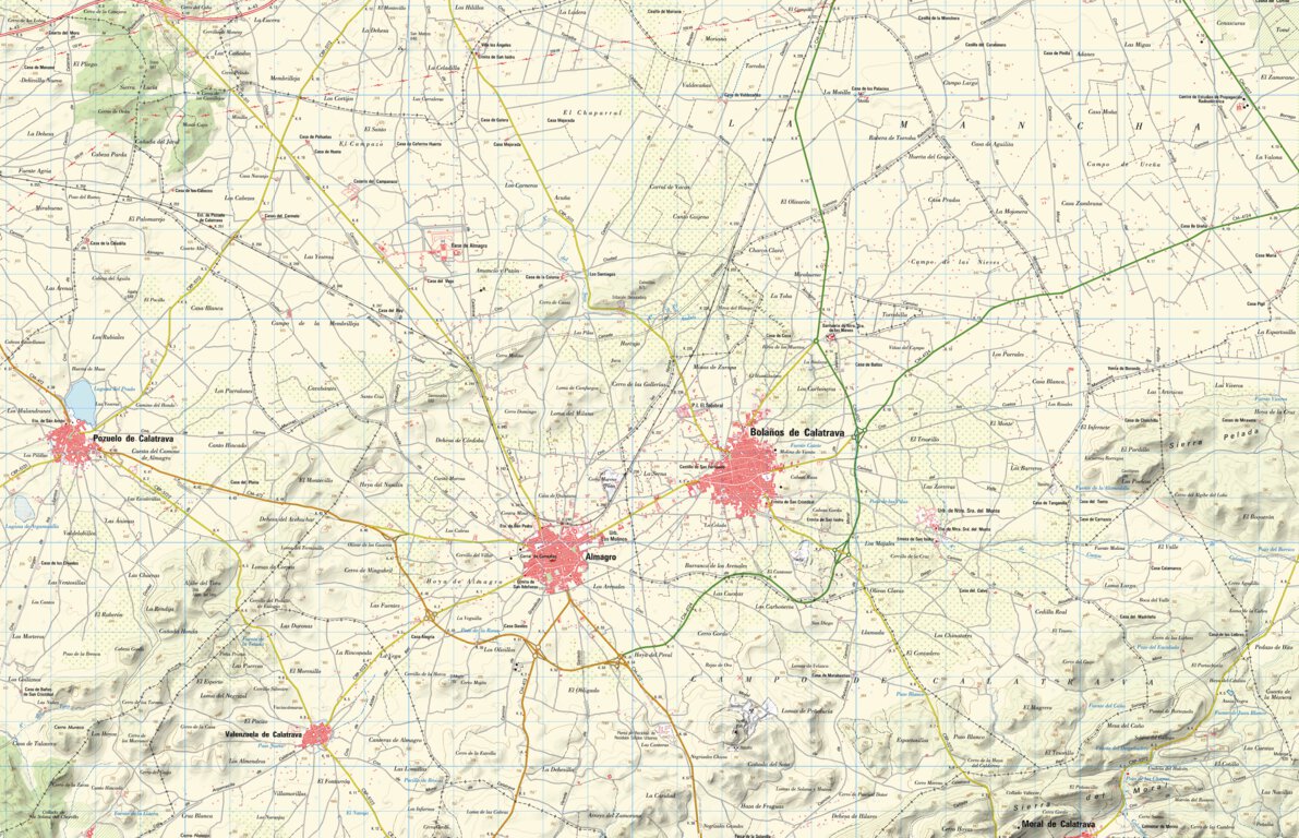 Almagro (0785) Map by Instituto Geografico Nacional de Espana | Avenza Maps