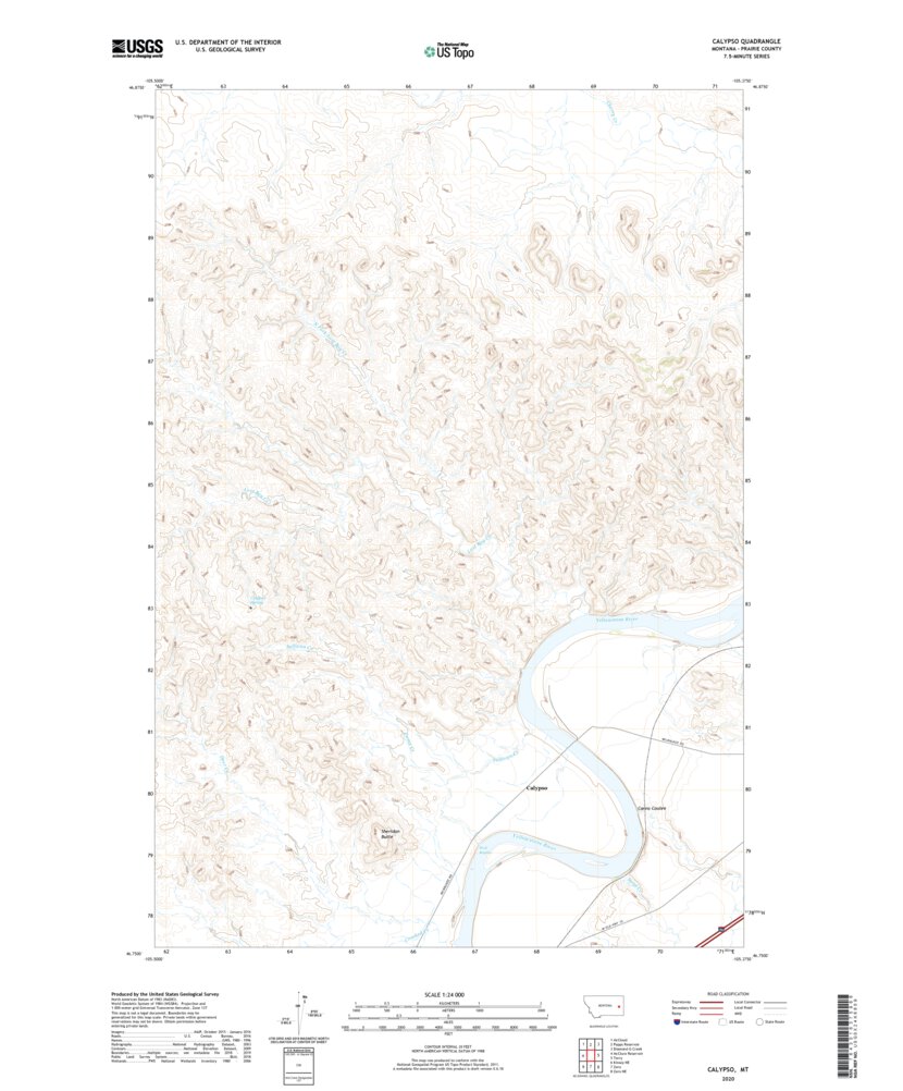 Calypso, MT (2020, 24000-Scale) Map by United States Geological Survey ...