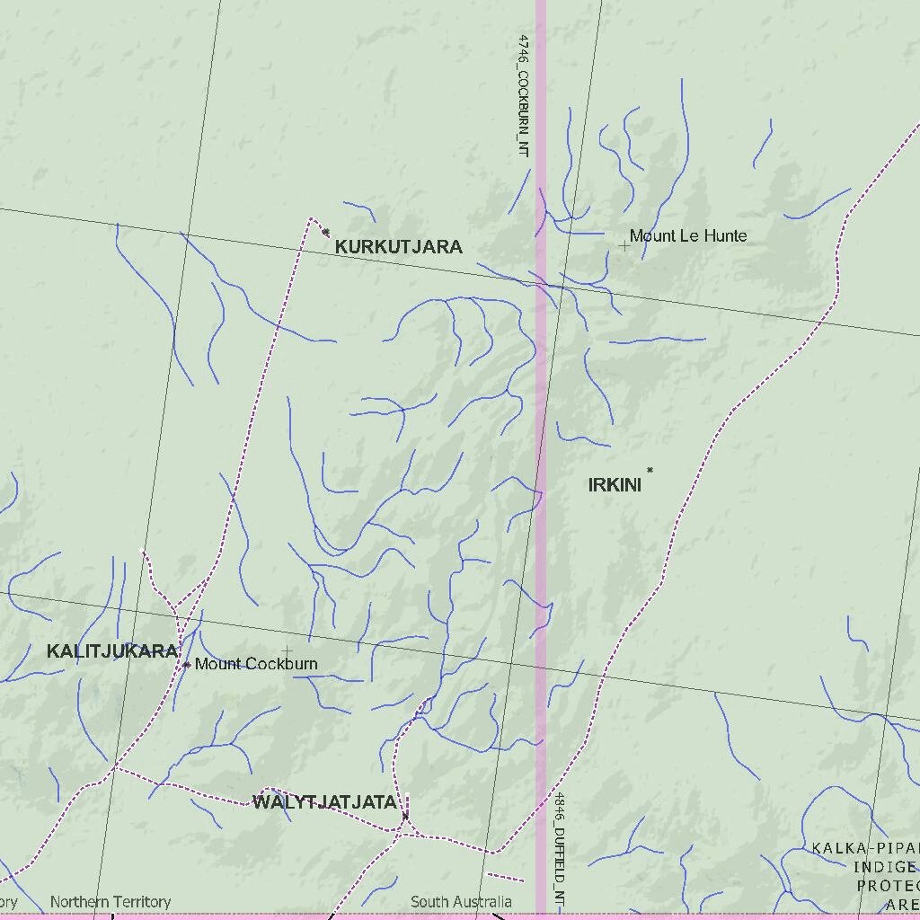 Getlost Map SG5207 PETERMANN RANGES Australia Touring Map V15b 1: ...