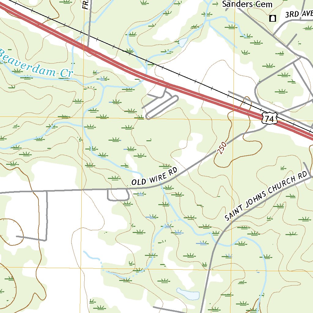 Gibson, NC (2019, 24000-Scale) Map by United States Geological Survey ...