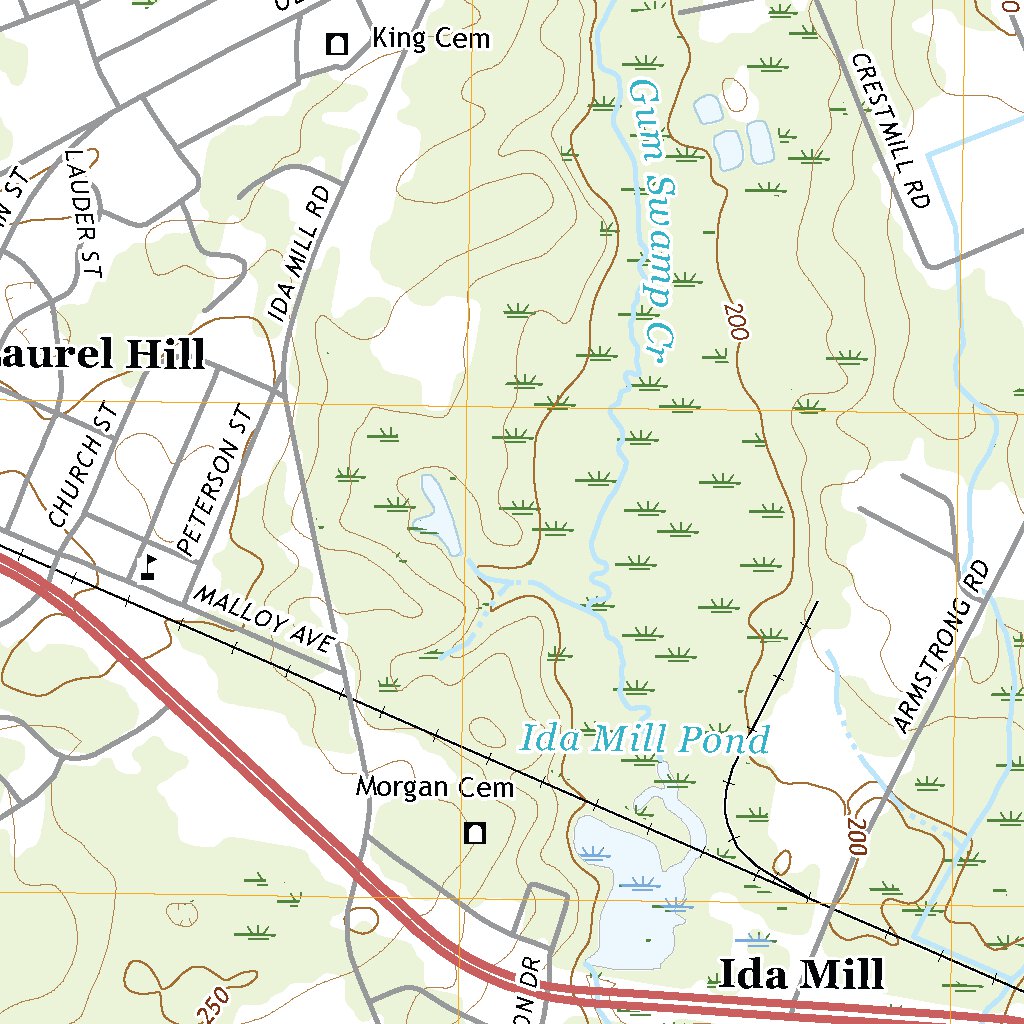 Gibson, NC (2019, 24000-Scale) Map by United States Geological Survey ...