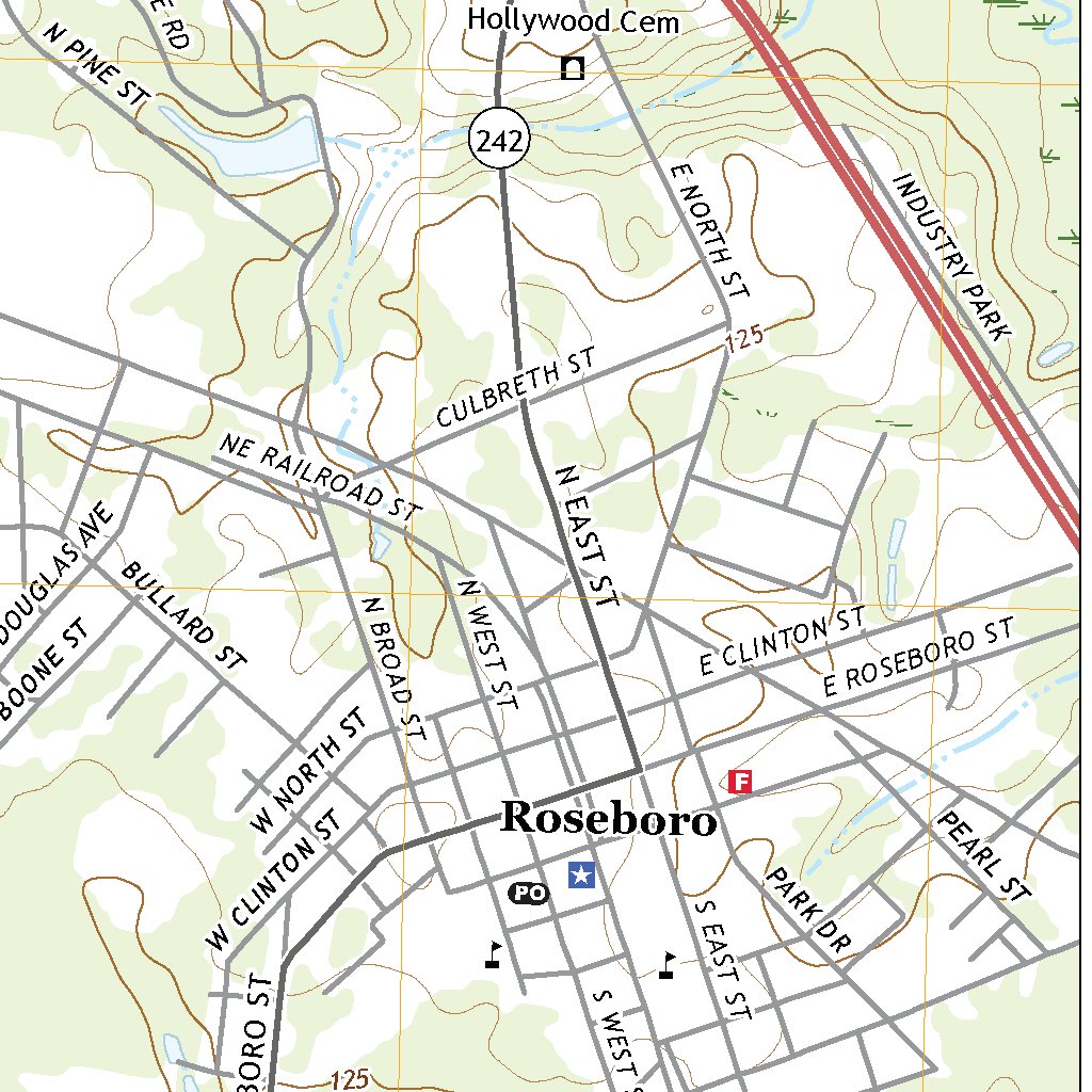 Roseboro, NC (2019, 24000-Scale) Map by United States Geological Survey ...