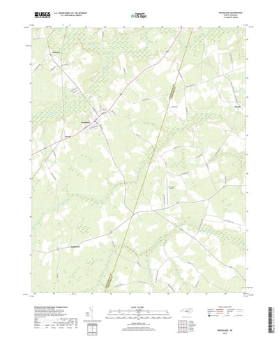 Woodland, NC (2019, 24000-Scale) Map by United States Geological Survey ...