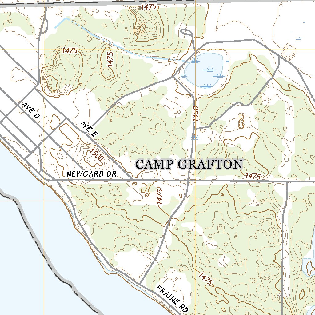 Camp Grafton, ND (2020, 24000-Scale) Map by United States Geological ...