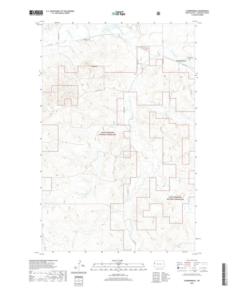 Charbonneau, ND (2020, 24000-Scale) Map by United States Geological ...