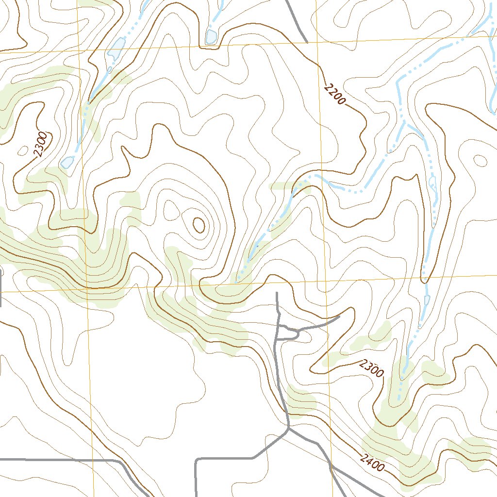 Crown Butte Creek NW, ND (2020, 24000-Scale) Map by United States ...