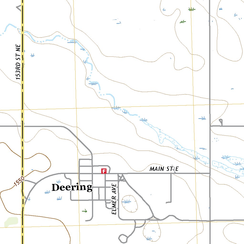 Deering, ND (2020, 24000-Scale) Map by United States Geological Survey ...