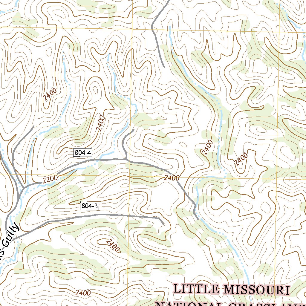 Hanks Gully, ND (2020, 24000-Scale) Map by United States Geological ...