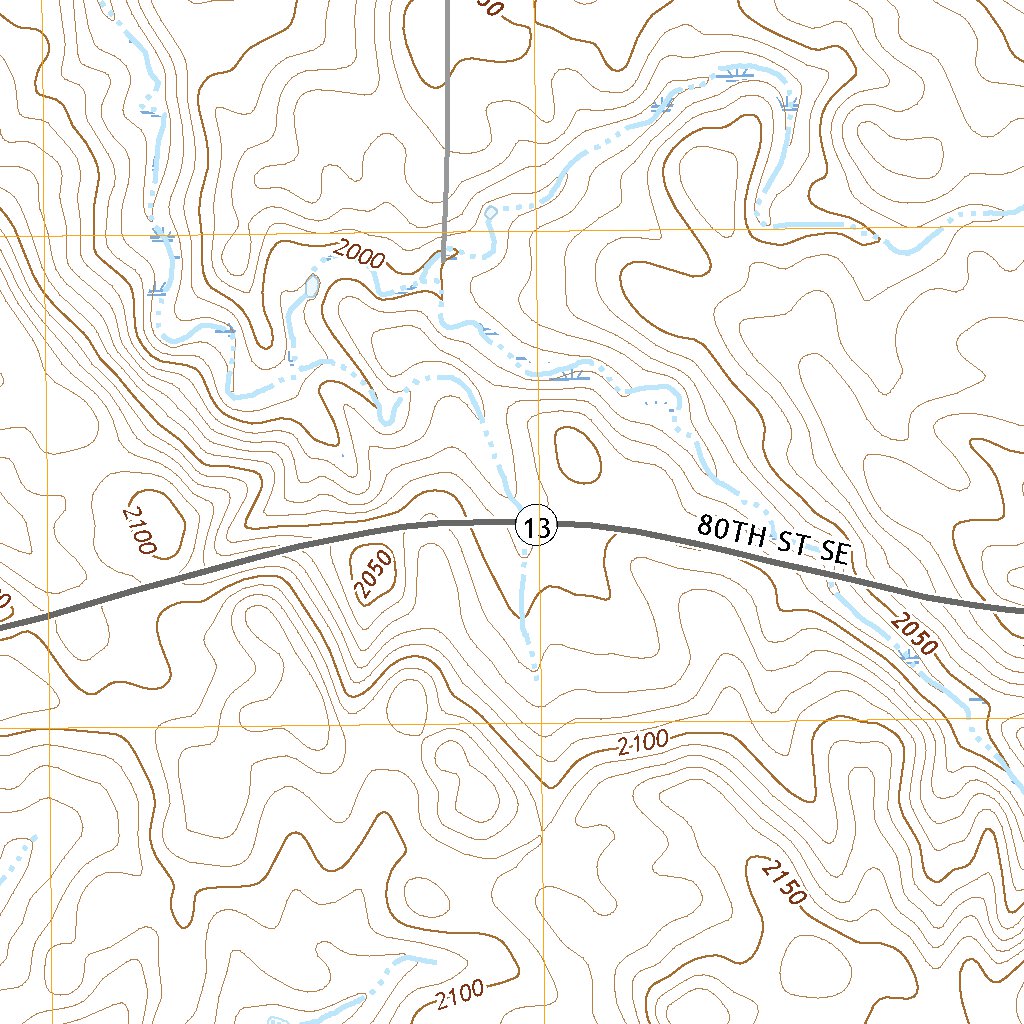 Schell Buttes, ND (2020, 24000-Scale) Map by United States Geological ...