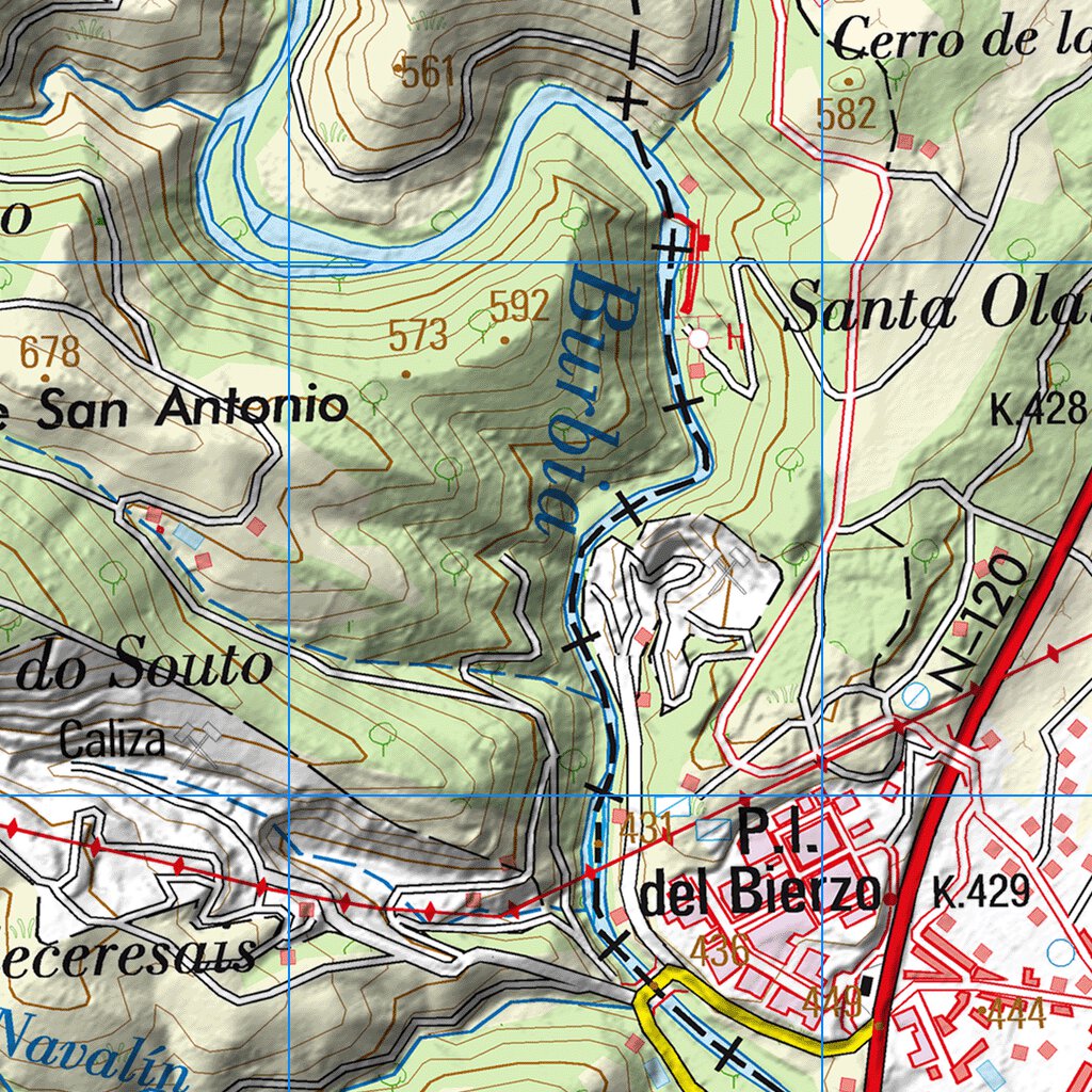 Ponferrada (0158) Map by Instituto Geografico Nacional de Espana ...