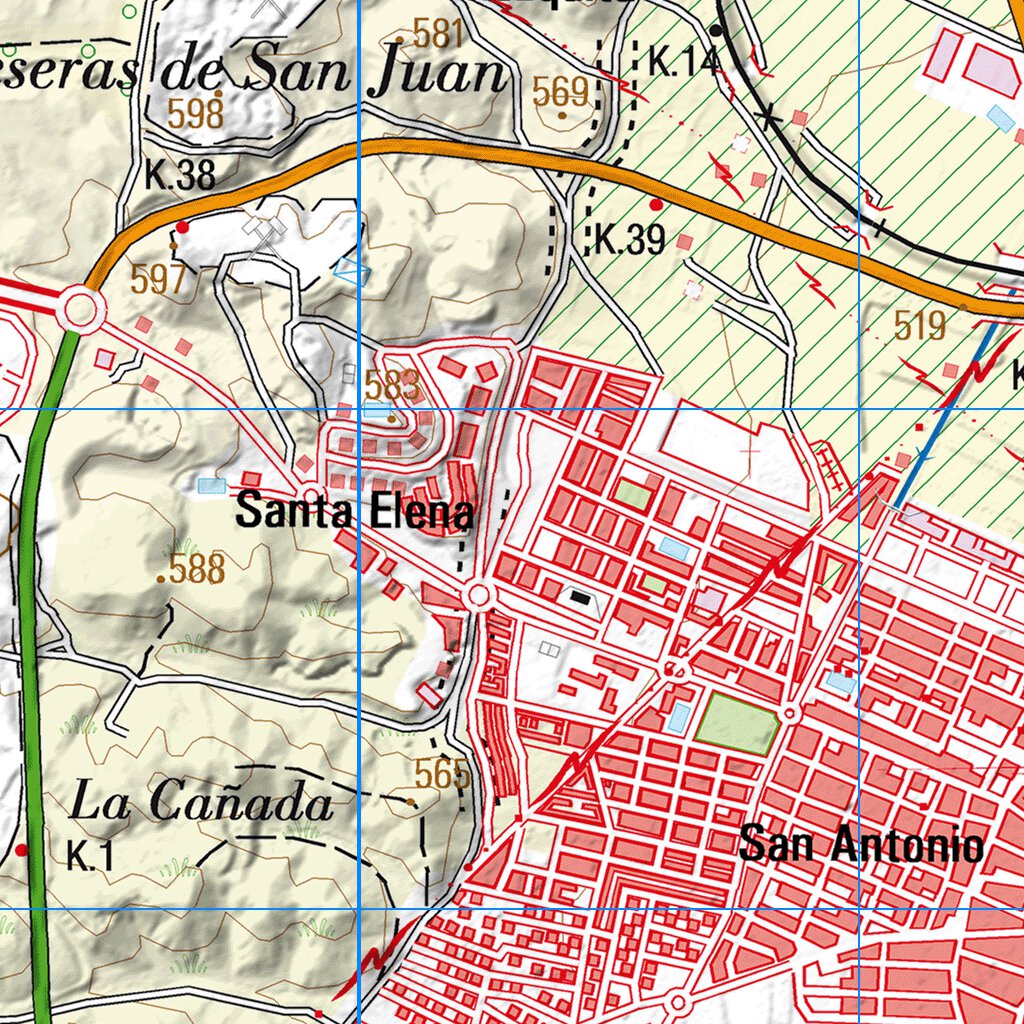Getafe (0582) Map by Instituto Geografico Nacional de Espana | Avenza Maps