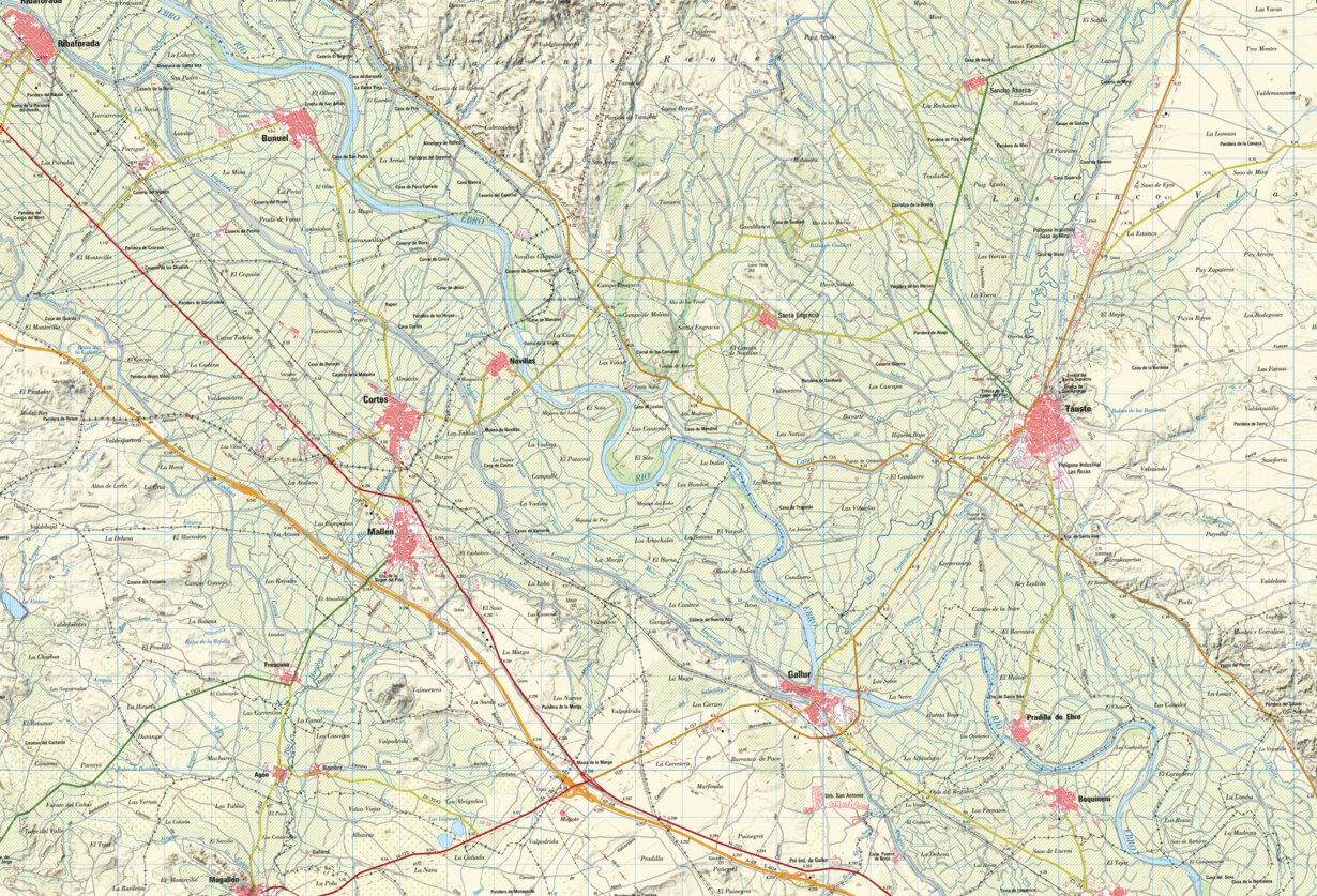 Tauste (0321) Map by Instituto Geografico Nacional de Espana | Avenza Maps
