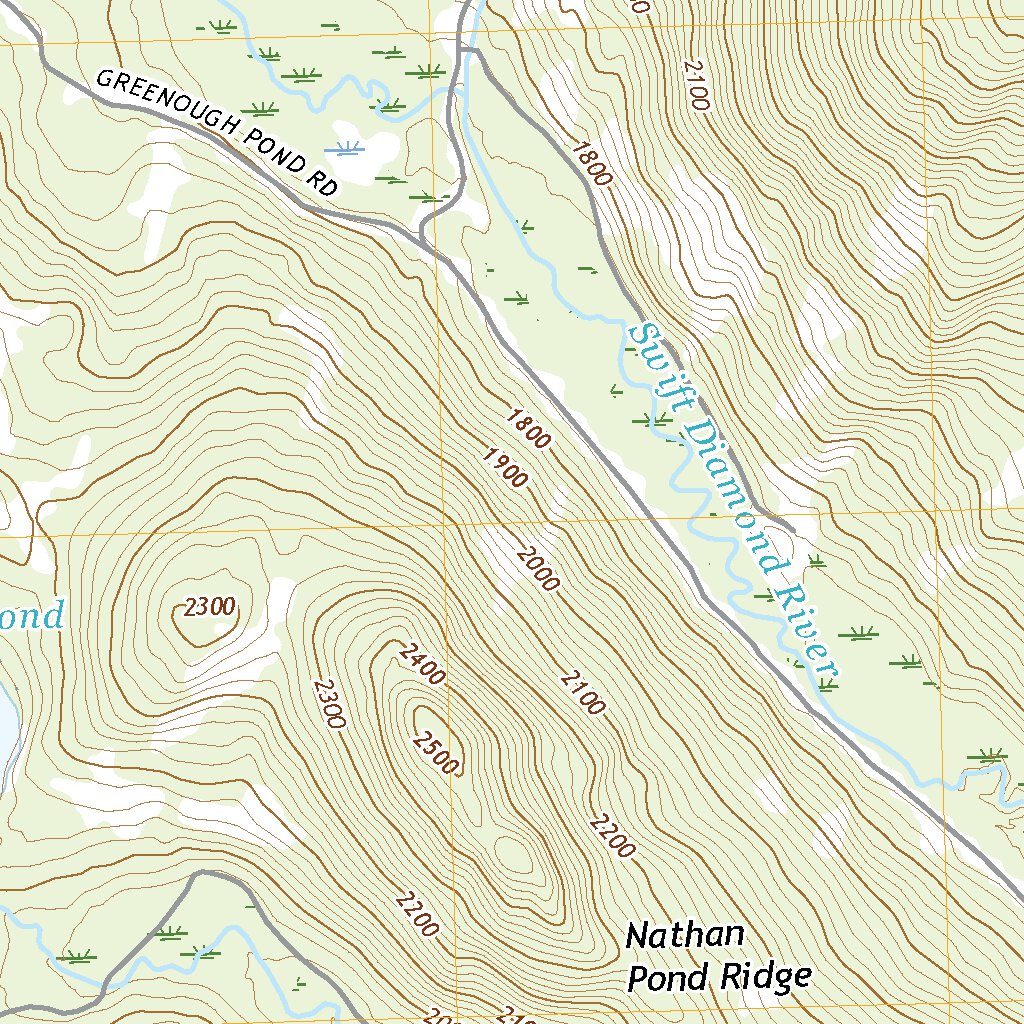 Diamond Pond, NH (2021, 24000-Scale) Map by United States Geological ...
