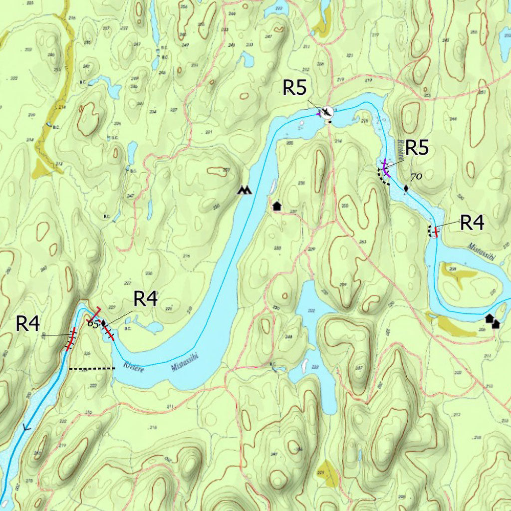 Rivière Mistassibi Map by Canot Kayak Quebec | Avenza Maps