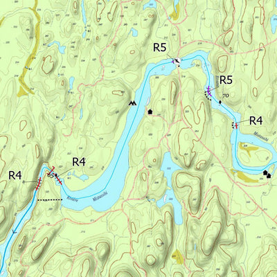 Rivière Mistassibi Map by Canot Kayak Quebec | Avenza Maps