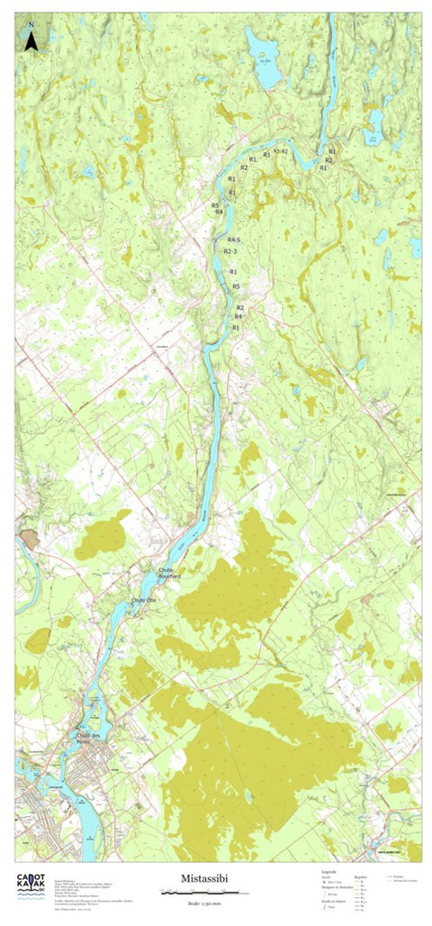 Rivière Mistassibi Map by Canot Kayak Quebec | Avenza Maps