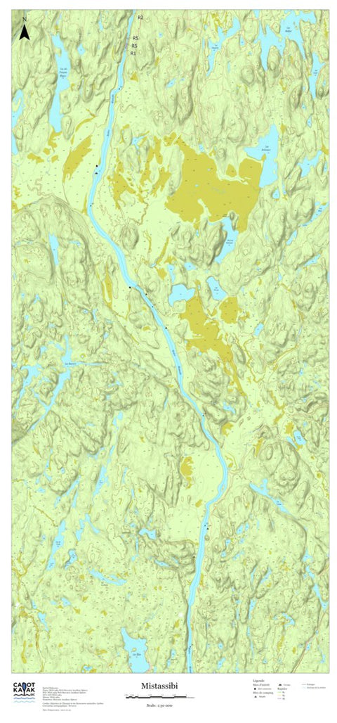 Rivière Mistassibi Map by Canot Kayak Quebec | Avenza Maps