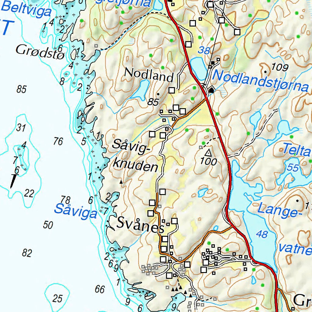 Municipality of Eigersund Map by The Norwegian Mapping Authority ...