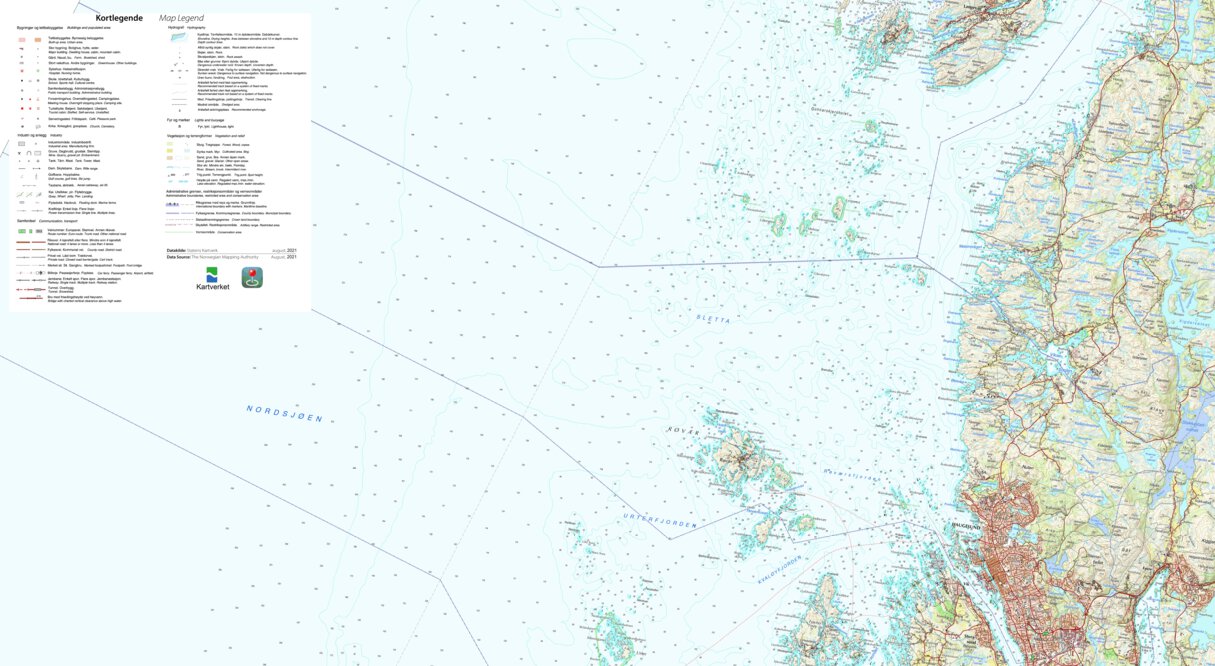 Municipality of Haugesund Map by The Norwegian Mapping Authority ...