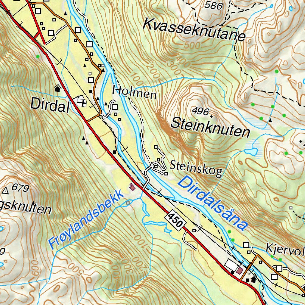 Municipality of Gjesdal Map by The Norwegian Mapping Authority | Avenza ...