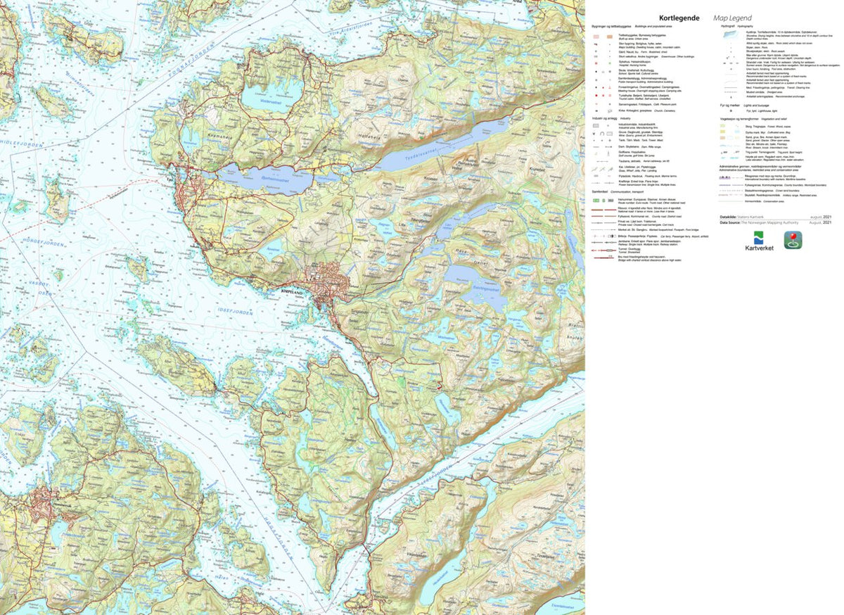 Municipality of Strand Map by The Norwegian Mapping Authority | Avenza Maps