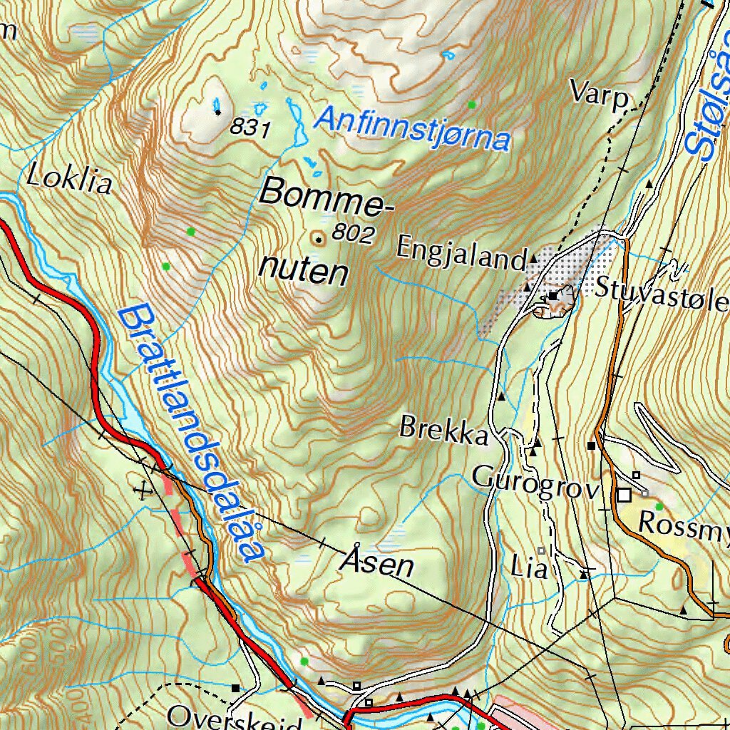 Municipality of Suldal Map by The Norwegian Mapping Authority | Avenza Maps
