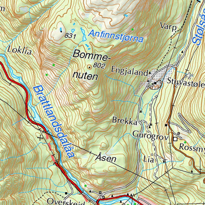 Municipality of Suldal Map by The Norwegian Mapping Authority | Avenza Maps
