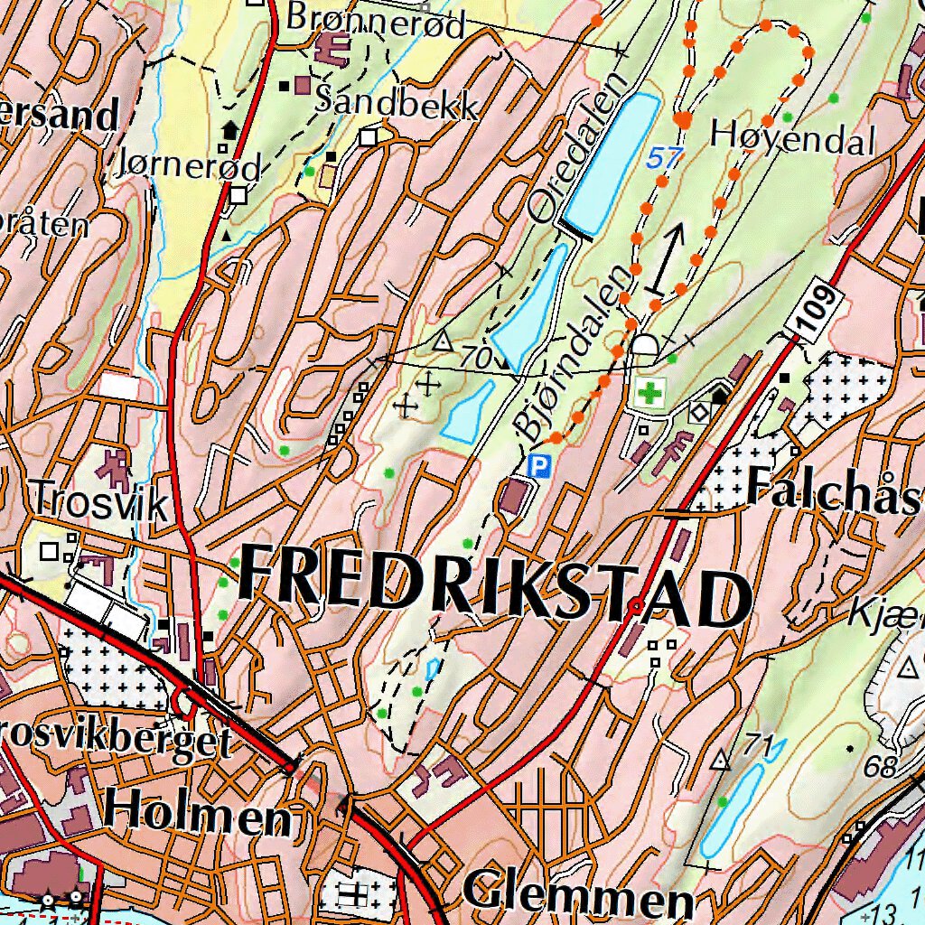 Municipality of Fredrikstad Map by The Norwegian Mapping Authority | Avenza Maps