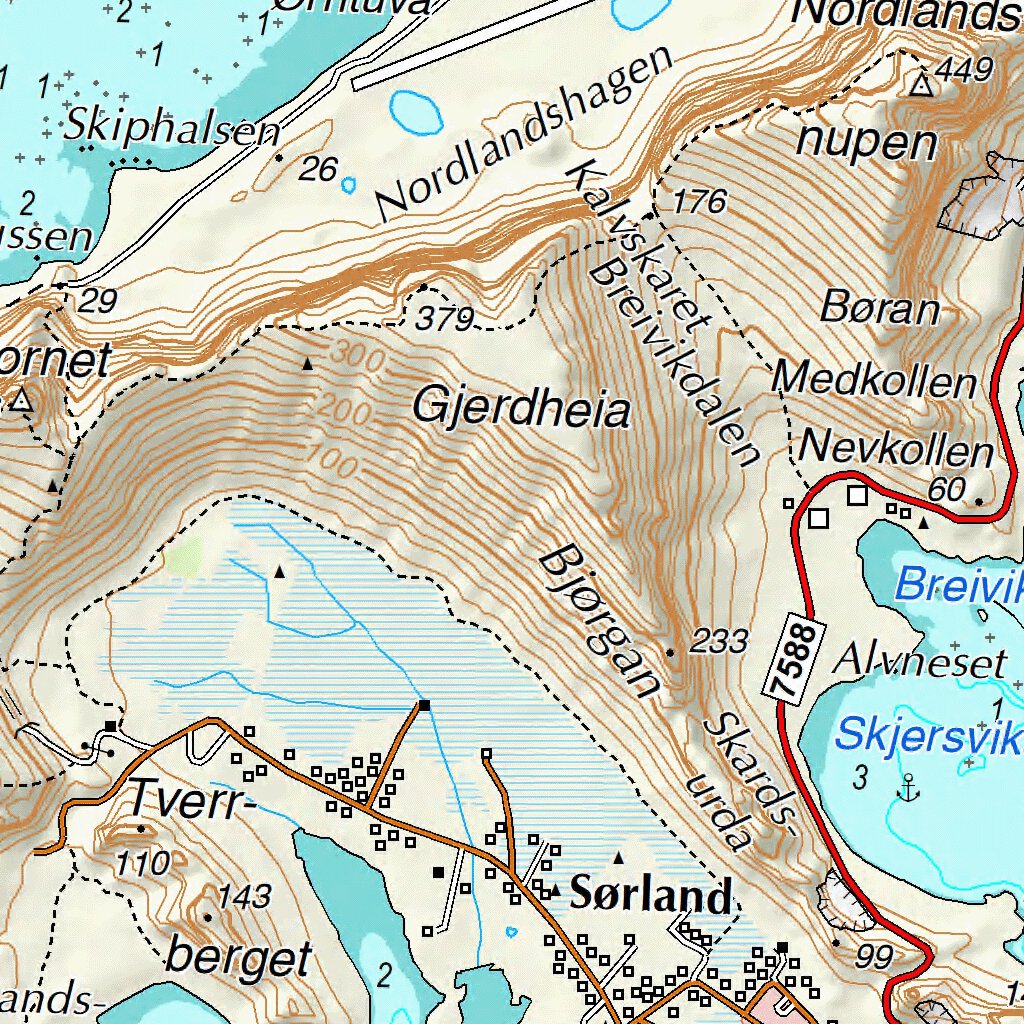 Municipality of Værøy Map by The Norwegian Mapping Authority | Avenza Maps