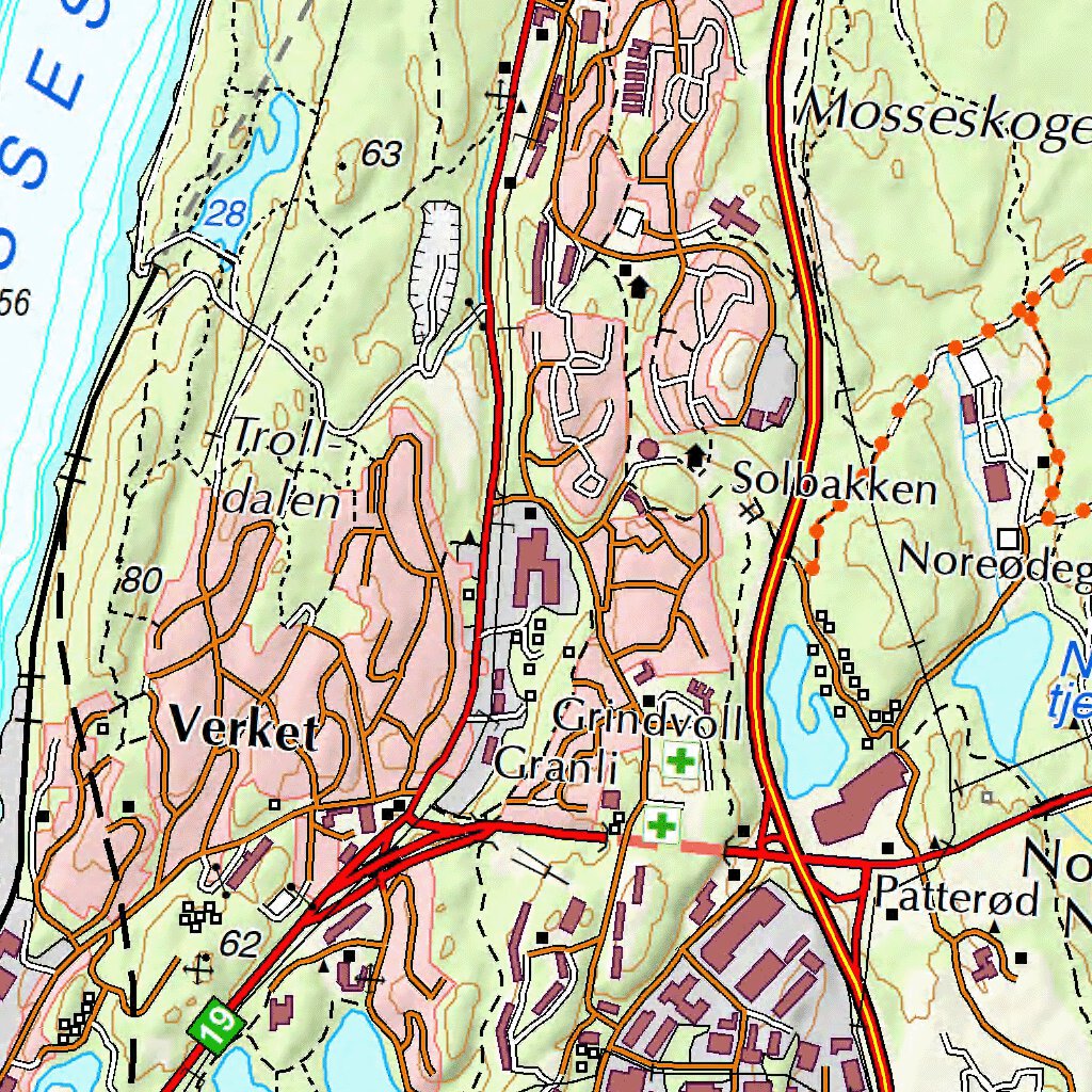 Municipality of Moss Map by The Norwegian Mapping Authority | Avenza Maps