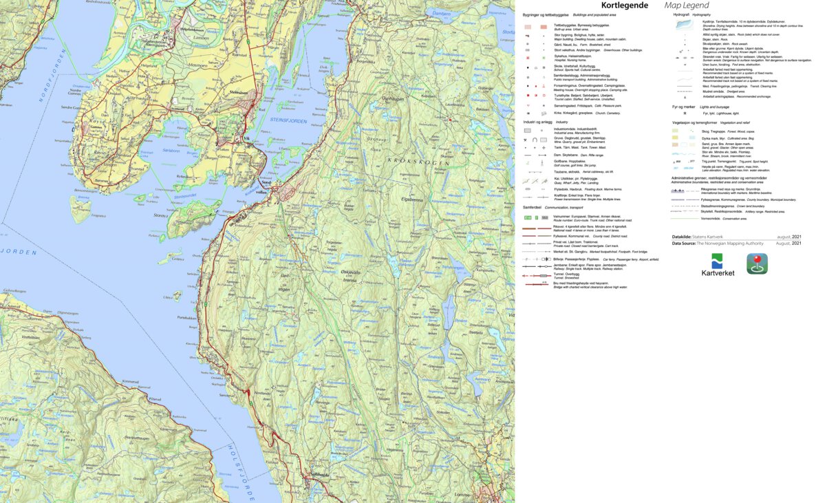 Municipality of Hole Map by The Norwegian Mapping Authority | Avenza Maps