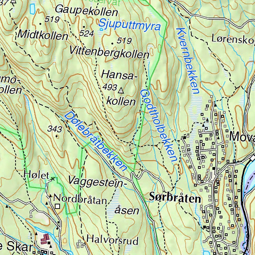 Municipality of Nittedal Map by The Norwegian Mapping Authority ...