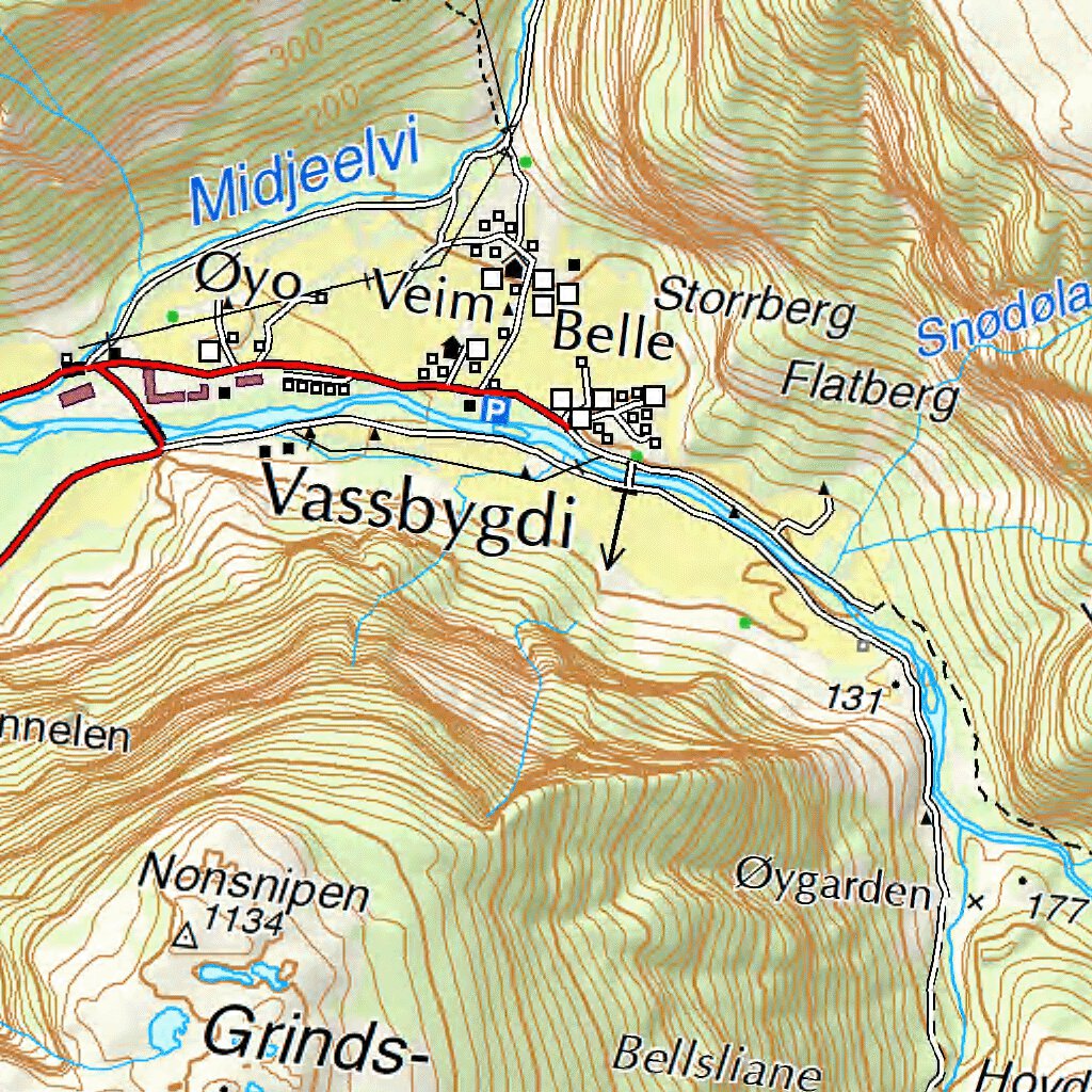 Municipality of Aurland Map by The Norwegian Mapping Authority | Avenza ...