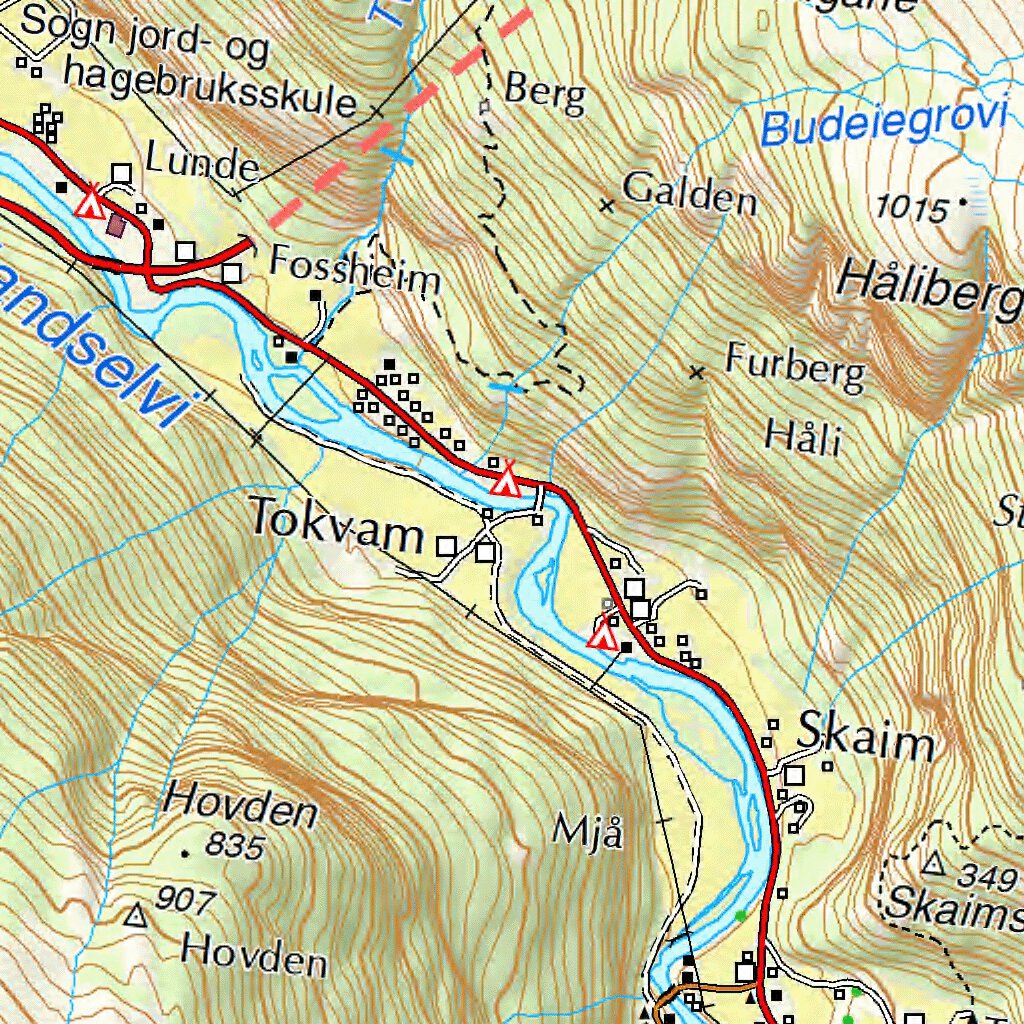 Municipality of Aurland Map by The Norwegian Mapping Authority | Avenza ...