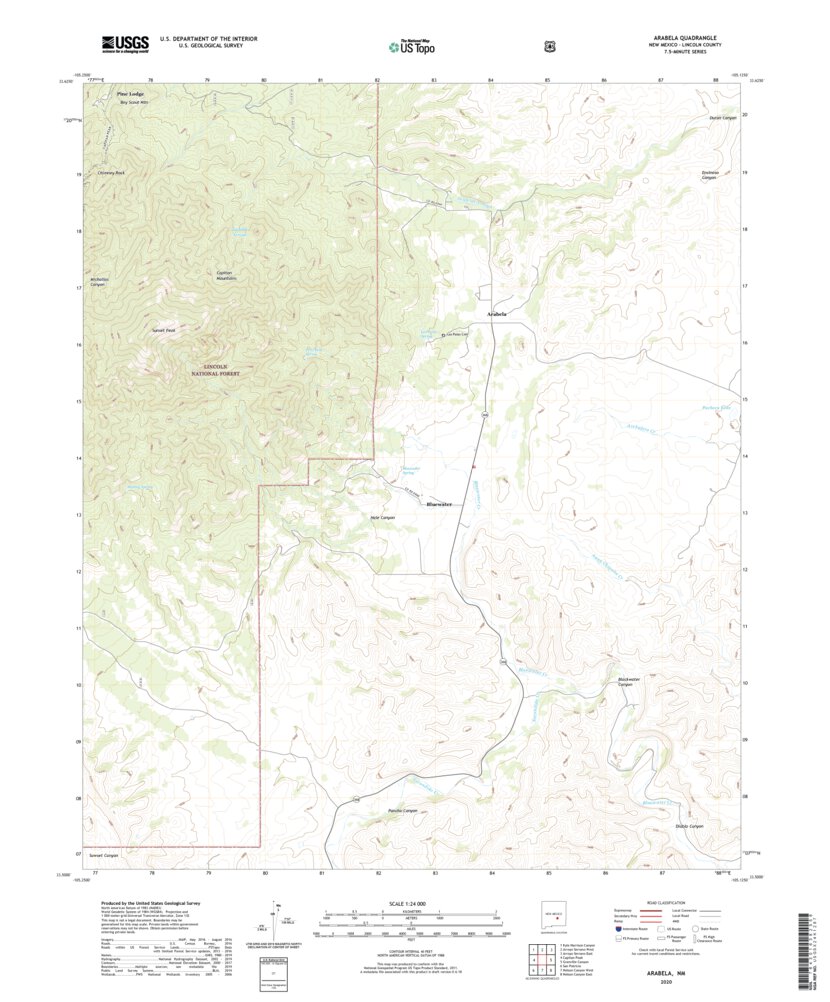 Arabela, NM (2020, 24000-Scale) Map by United States Geological Survey ...
