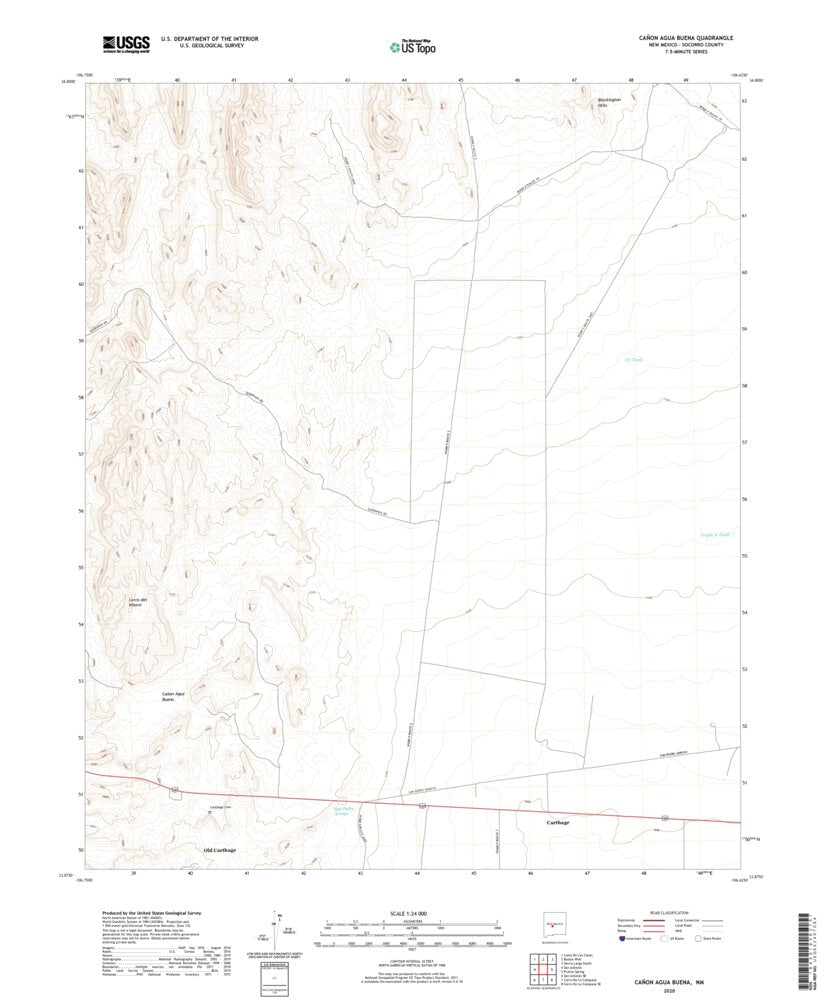 Canon Agua Buena, NM (2020, 24000-Scale) Map by United States ...
