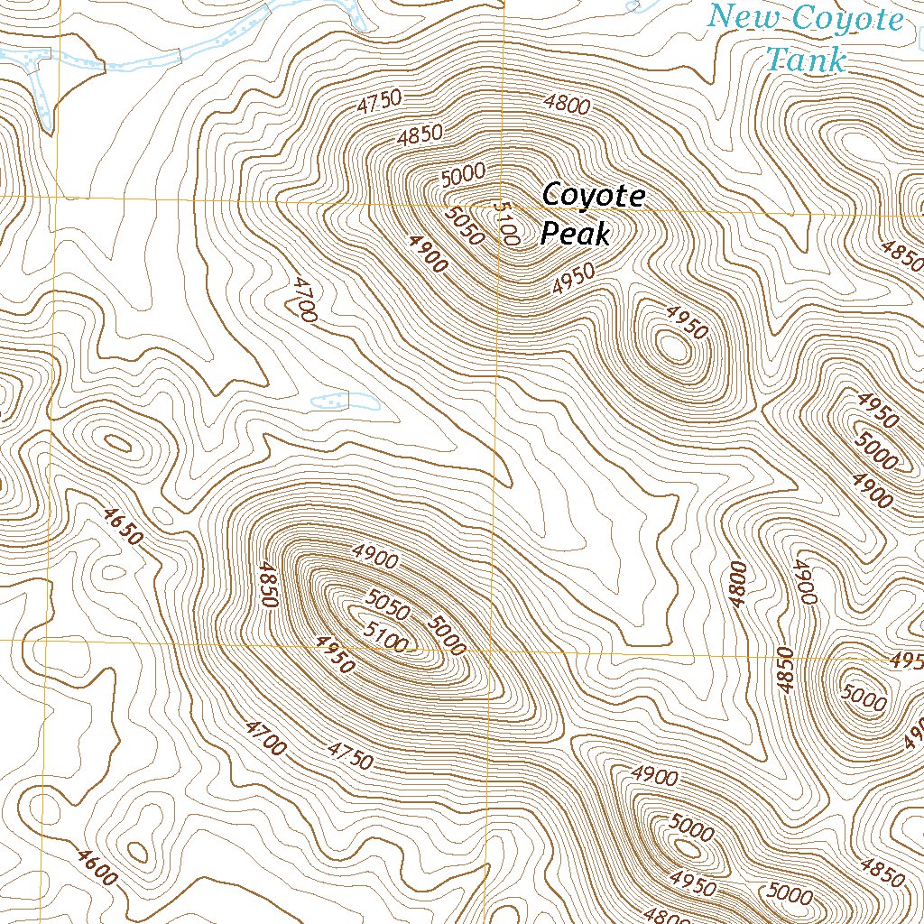 Coyote Peak, NM (2020, 24000-Scale) Map by United States Geological ...
