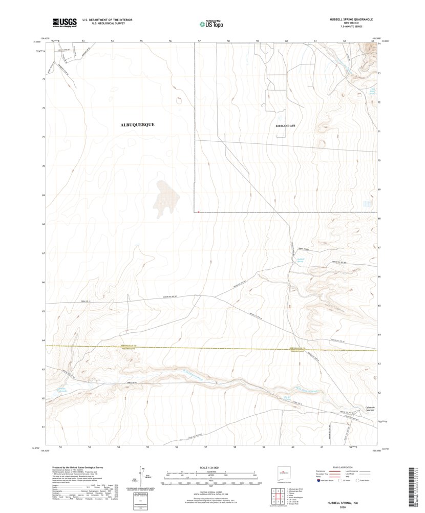 Hubbell Spring, NM (2020, 24000-Scale) Map by United States Geological ...