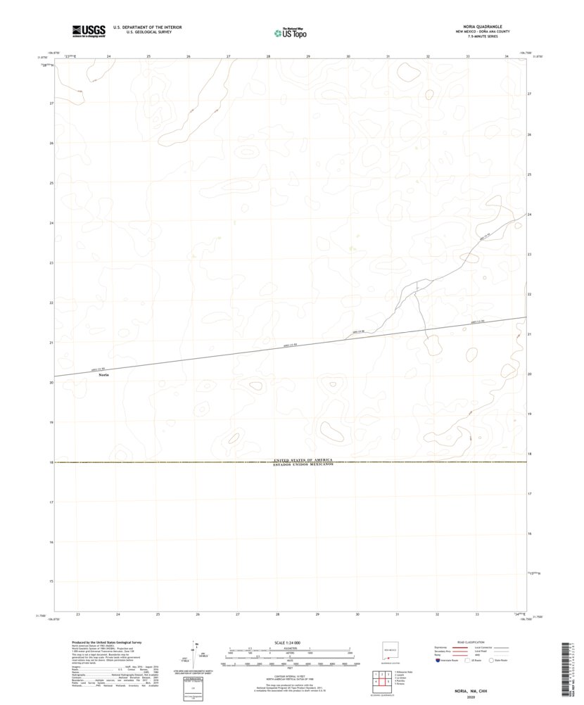 Noria, NM (2020, 24000-Scale) Map by United States Geological Survey ...
